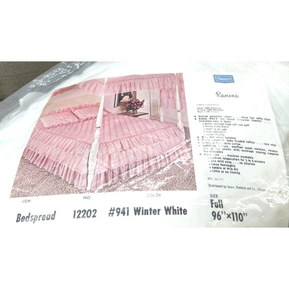 Sears | Bedding | Vintage Sears Ramona Collection Full Quilted ...